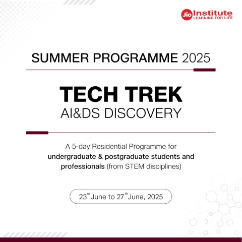 Summer Programmes for Students & Professionals - Jio Institute